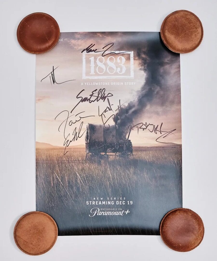 Yellowstone story "1883" Cast Autographed Mini Poster ...