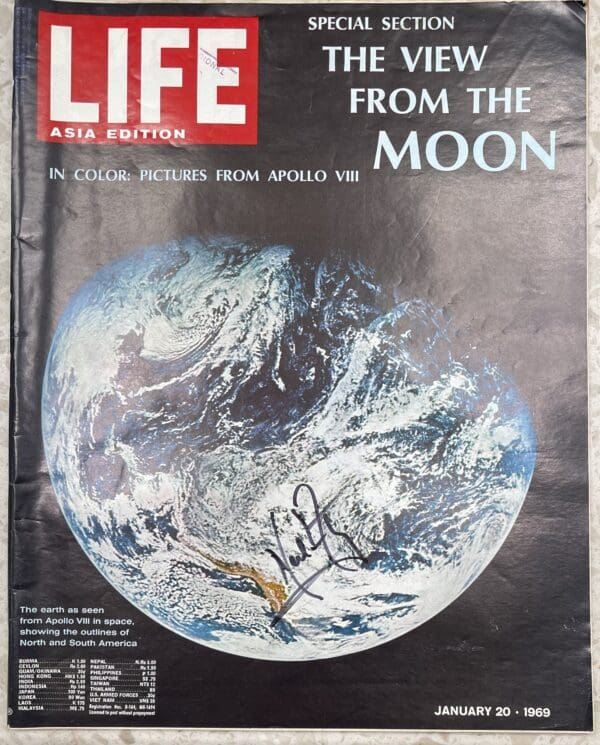 "Neil Armstrong" Autographed Life Magazine Cover - YourPremierMemorabilia