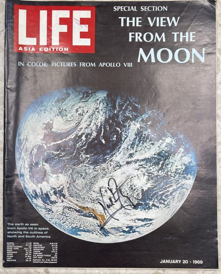 "Neil Armstrong" Autographed Life Magazine Cover - YourPremierMemorabilia